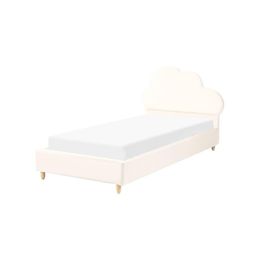 Beliani Kinderbett BELLEVUE in Beige/Braun - (W) 109 x (H) 98 x (L) 213 cm | Gr.: onesize