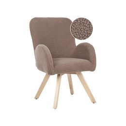 Beliani Sessel BJARN in Braun - (W) 60 x (H) 90 x (L) 55 cm | Gr.: onesize