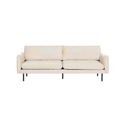 Beliani 3-Sitzer Sofa VINTERBRO in Beige/Schwarz - (W) 220 x (H) 86 x (L) 84 cm | Gr.: onesize