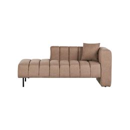Beliani Chaiselongue LANNILS in Braun/Schwarz - (W) 173 x (H) 73 x (L) 79 cm | Gr.: onesize