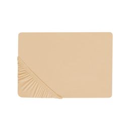 Beliani Bettlaken JANBU in Beige - (W) 140 x (H) 30 x (L) 200 cm | Gr.: onesize