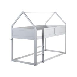 Beliani Einzelbett DIENNE in Grau - (W) 102 x (H) 165 x (L) 206 cm | Gr.: onesize