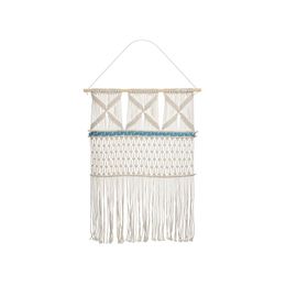 Beliani Wandbehang KALADY in Beige/Blau - (W) 66 x (H) 141 x (L) 1 cm | Gr.: onesize
