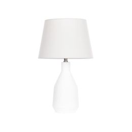 Beliani Tischleuchten LAMBRE in Wei&szlig; - (W) 33 x (H) 53 x (L) 33 cm | Gr.: onesize