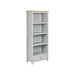 Beliani Bücherregal CLIO in Grau/Silber/Braun - (W) 72 x (H) 180 x (L) 35 cm | Gr.: onesize