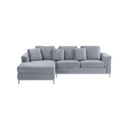 Beliani Ecksofa OSLO in Grau - (W) 270 x (H) 64 x (L) 151 cm | Gr.: onesize