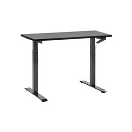 Beliani H&ouml;henverstellbarer Schreibtisch DESTINES in Schwarz | Gr.: onesize