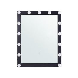 Beliani Badezimmerspiegel ODENAS in Schwarz - (W) 50 x (H) 60 x (L) 2 cm | Gr.: onesize