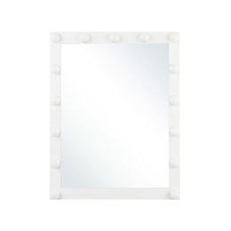 Beliani Badezimmerspiegel ODENAS in Weiß - (W) 50 x (H) 60 x (L) 2 cm | Gr.: onesize