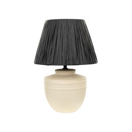 Beliani Tischleuchten TIGRE in Beige/Schwarz - (W) 30 x (H) 44 x (L) 30 cm | Gr.: onesize