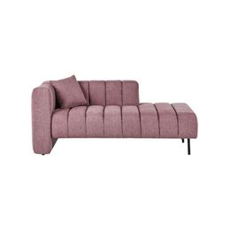 Beliani Chaiselongue LANNILS in Rosa/Schwarz - (W) 173 x (H) 73 x (L) 79 cm | Gr.: onesize