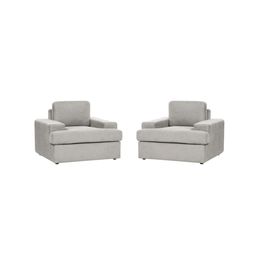 Beliani 2er-Set Sessel ALLA in Grau | Gr.: onesize