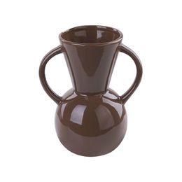 Beliani Blumenvase ORESTIADA in Braun - (W) 16 x (H) 19 x (L) 12 cm | Gr.: onesize