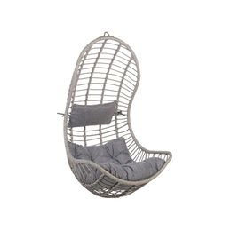 Beliani Hängesessel PINETO in Grau - (W) 66 x (H) 137 x (L) 80 cm | Gr.: onesize