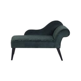 Beliani Chaiselongue BIARRITZ in Gr&uuml;n - (W) 118 x (H) 77 x (L) 60 cm | Gr.: onesize