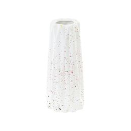 Beliani Blumenvase AMALIADA in Wei&szlig; - (W) 9 x (H) 24 x (L) 9 cm | Gr.: onesize