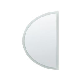 Beliani Badezimmerspiegel BEZONS in Silber - (W) 49 x (H) 80 x (L) 3 cm | Gr.: onesize