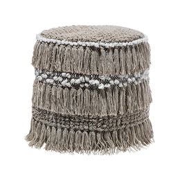 Beliani Pouf NOIDA in Beige - (W) 44 x (H) 43 x (L) 44 cm | Gr.: onesize