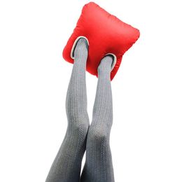 Leschi Fu&szlig;-Muff "Square" in Rot - (B)32 x (L)32 cm | Gr.: onesize