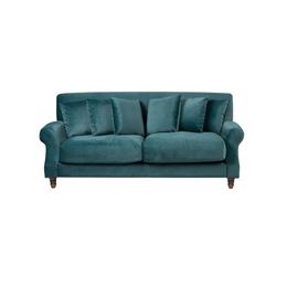 Beliani 2-Sitzer Sofa EIKE in Blau/Braun - (W) 186 x (H) 82 x (L) 102 cm | Gr.: onesize