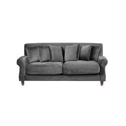 Beliani 2-Sitzer Sofa EIKE in Grau/Braun - (W) 186 x (H) 82 x (L) 102 cm | Gr.: onesize