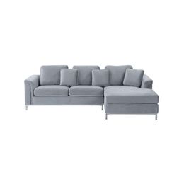 Beliani Ecksofa OSLO in Grau - (W) 270 x (H) 64 x (L) 151 cm | Gr.: onesize