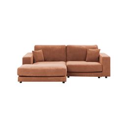 Beliani Ecksofa LOFOTEN in Rot/Schwarz - (W) 250 x (H) 86 x (L) 190 cm | Gr.: onesize