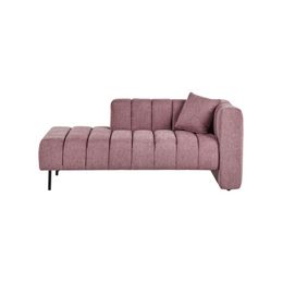 Beliani Chaiselongue LANNILS in Rosa/Schwarz - (W) 173 x (H) 73 x (L) 79 cm | Gr.: onesize