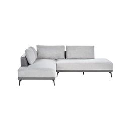 Beliani Ecksofa MYKEN in Grau/Schwarz - (W) 260 x (H) 86 x (L) 180 cm | Gr.: onesize