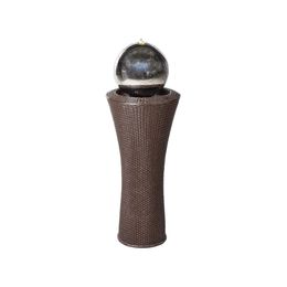 Beliani Gartenbrunnen ZENYATTA in Braun - (W) 39 x (H) 111 x (L) 39 cm | Gr.: onesize