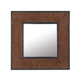 Beliani Wandspiegel BOISE in Braun - (W) 60 x (H) 60 x (L) 3 cm | Gr.: onesize