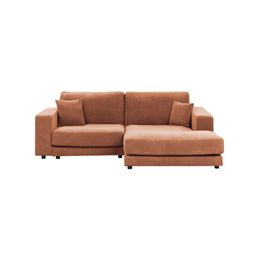 Beliani Ecksofa LOFOTEN in Rot/Schwarz - (W) 250 x (H) 86 x (L) 190 cm | Gr.: onesize