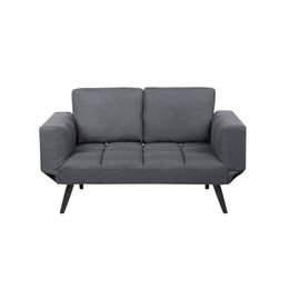 Beliani 2-Sitzer Sofa BREKKE in Grau/Schwarz - (W) 158 x (H) 88 x (L) 75 cm | Gr.: onesize