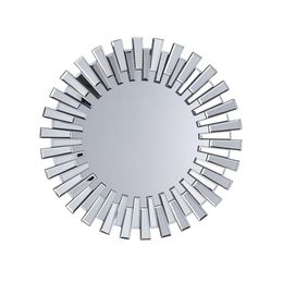 Beliani Wandspiegel CHOLET in Silber - (W) 70 x (H) 70 x (L) 3 cm | Gr.: onesize