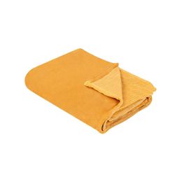 Beliani Kuscheldecke BAYBURT in Orange - (W) 150 x (H) 1 x (L) 200 cm | Gr.: onesize