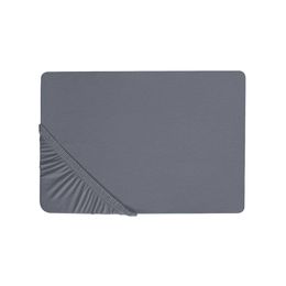 Beliani Bettlaken JANBU in Grau - (W) 160 x (H) 30 x (L) 200 cm | Gr.: onesize