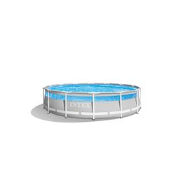 Intex Frame Pool Set - Clearview Premium 427x107cm in grau | Gr.: onesize