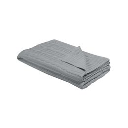 Beliani Kuscheldecke ANAMUR in Grau - (W) 110 x (H) 1 x (L) 180 cm | Gr.: onesize
