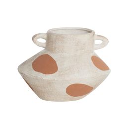 Beliani Blumenvase ALOSIDAE in Beige/Braun - (W) 22 x (H) 19 x (L) 22 cm | Gr.: onesize