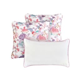 Beliani 3er-Set Gartenkissen VIVID in Bunt/Rosa/Violett | Gr.: onesize