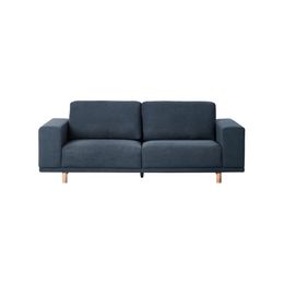 Beliani 3-Sitzer Sofa NIVALA in Blau - (W) 220 x (H) 76 x (L) 84 cm | Gr.: onesize