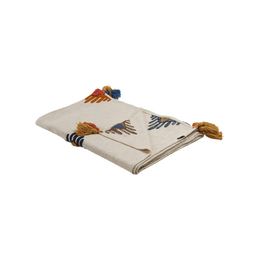 Beliani Kuscheldecke MUNGER in Bunt/Blau/Beige - (W) 130 x (H) 1 x (L) 180 cm | Gr.: onesize