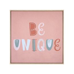 Beliani Canvas TAURISANO in Rosa - (W) 63 x (H) 63 x (L) 5 cm | Gr.: onesize