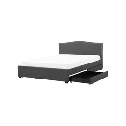 Beliani Doppelbett MONTPELLIER in Grau - (W) 167 x (H) 110 x (L) 213 cm | Gr.: onesize