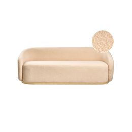 Beliani 2-Sitzer Sofa SIPO in Beige/Gold - (W) 206 x (H) 74 x (L) 75 cm | Gr.: onesize