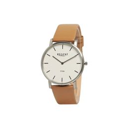 Regent Uhren Armbanduhr-Analog hellbraun mittel (ca. 39mm) Regent Lederarmband | Gr.: onesize