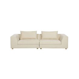 Beliani 3-Sitzer Sofa LERMON in Beige - (W) 260 x (H) 59 x (L) 100 cm | Gr.: onesize