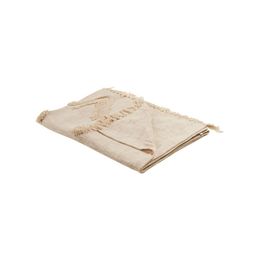Beliani Kuscheldecke FATEHPUR in Beige - (W) 130 x (H) 1 x (L) 180 cm | Gr.: onesize
