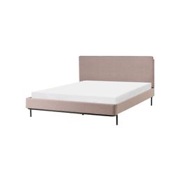 Beliani Doppelbett CORIO in Beige/Schwarz - (W) 173 x (H) 101 x (L) 219 cm | Gr.: onesize