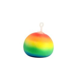 Toi-Toys Pufferball Squeeze Regenbogenfarben in orange | Gr.: onesize
